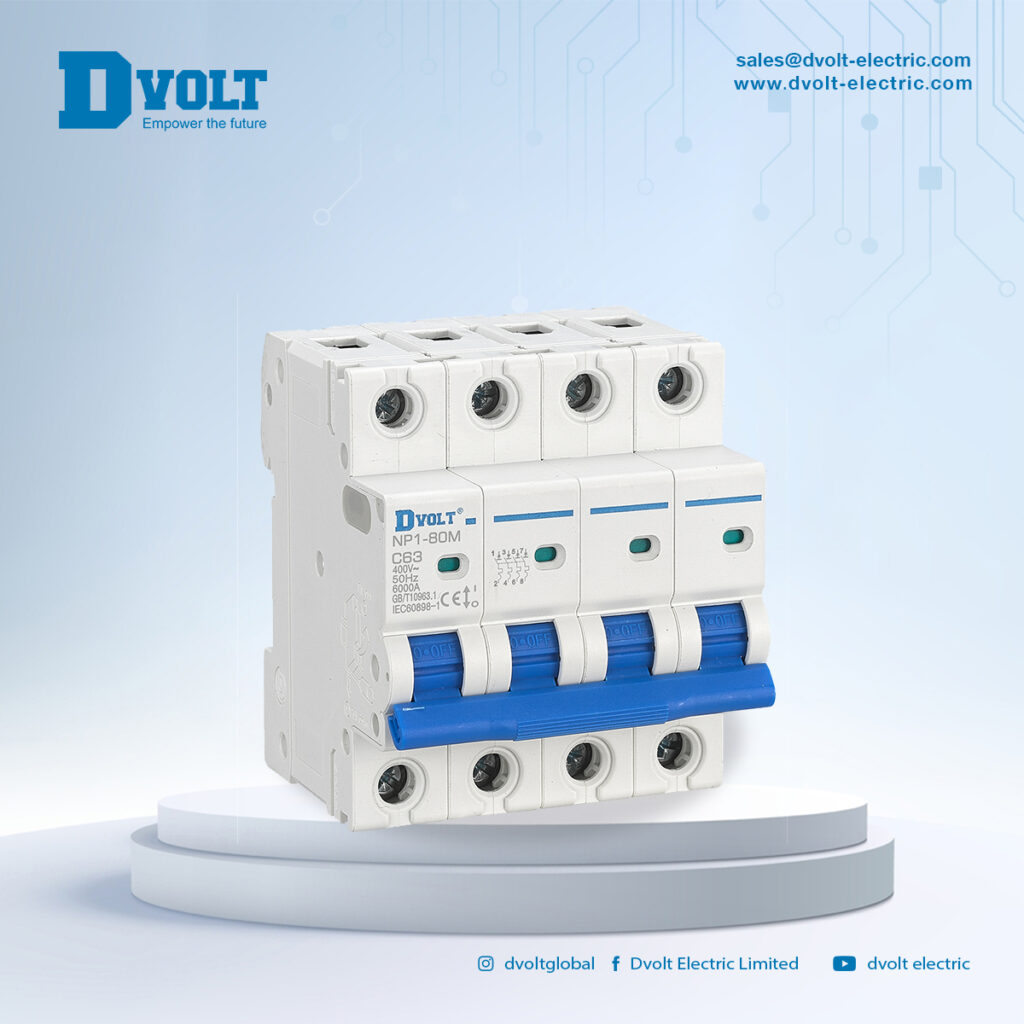 NP1-80 Miniature Circuit Breaker for Electrical Panels